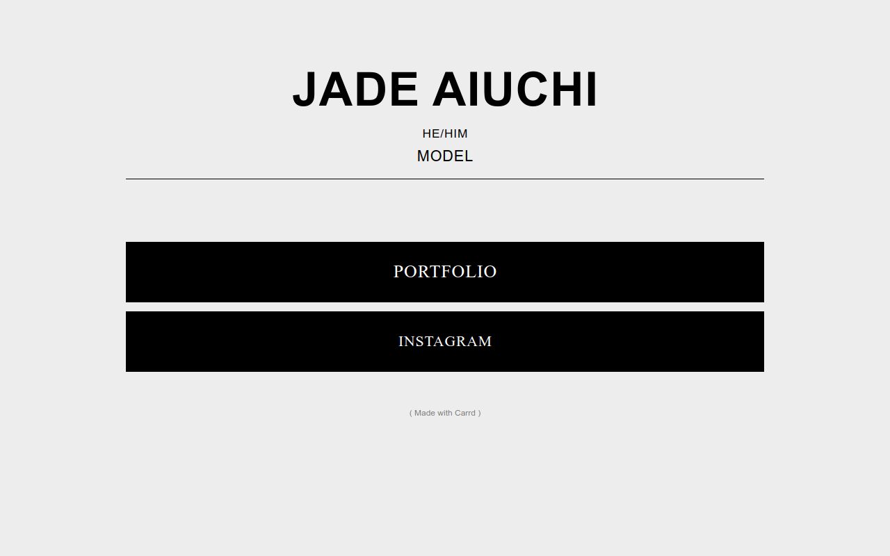 Jade Modeling carrd